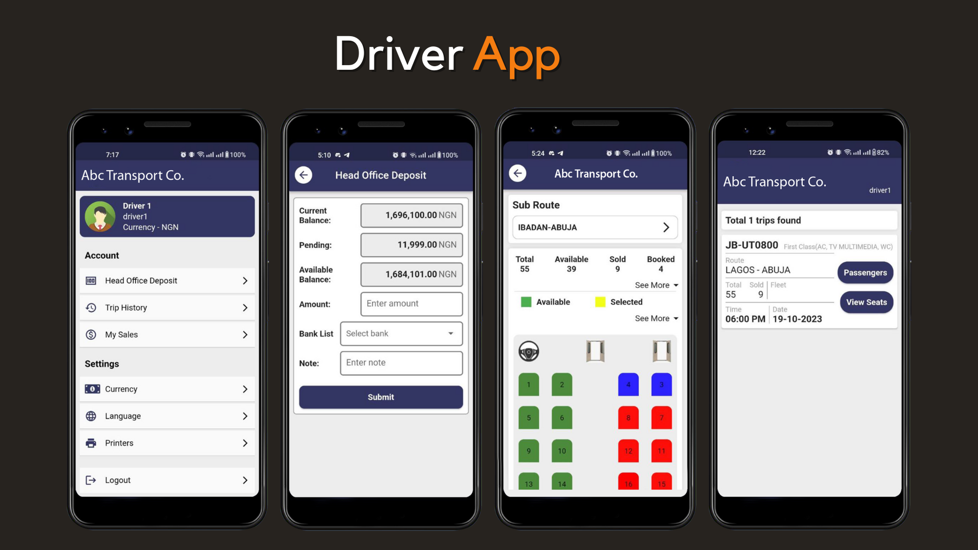 Key Features of CW Ticketing's Driver App | Bus Ticket Booking System